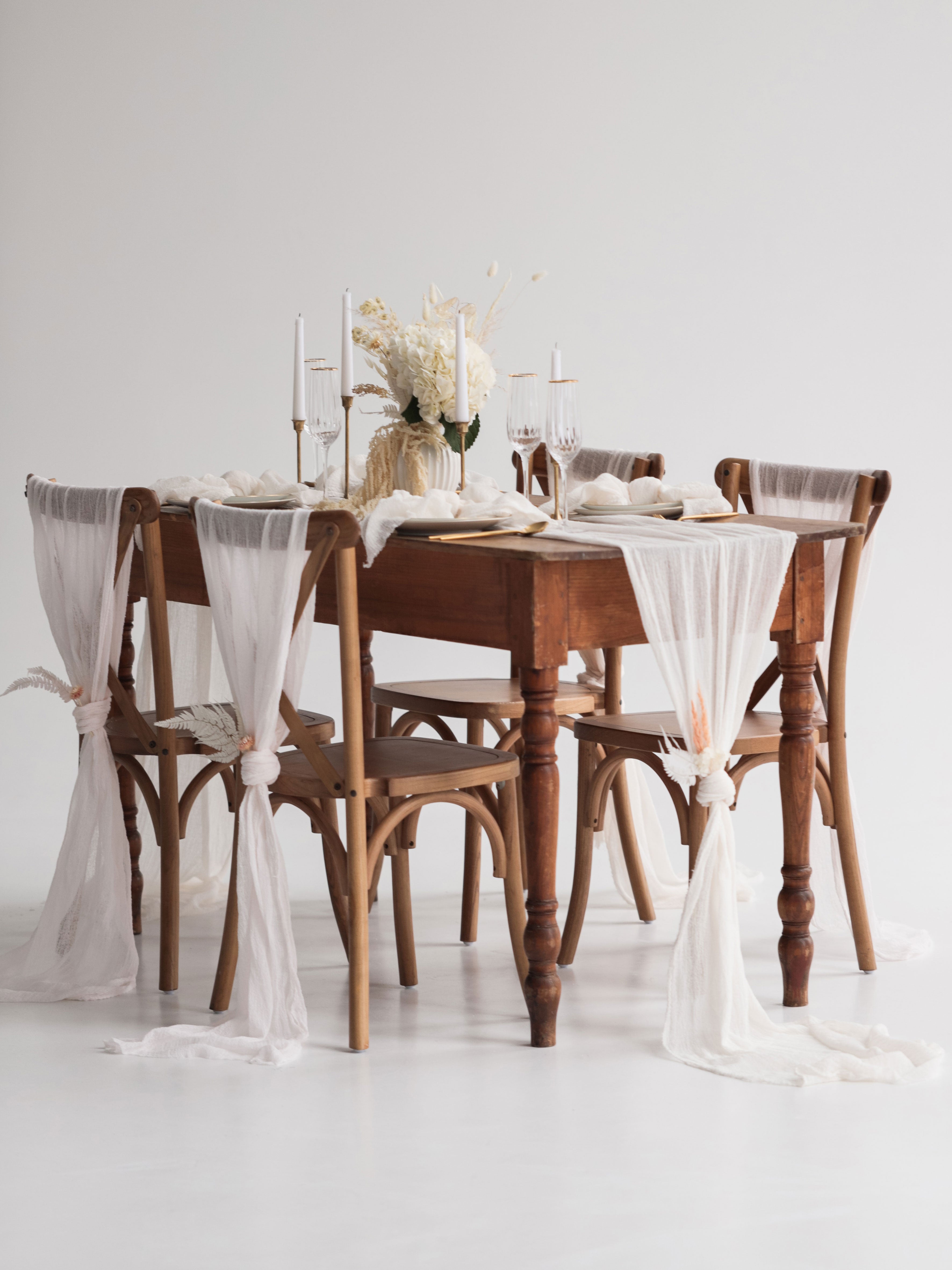 Ivory Cheesecloth Gauze Runner – Emma's Attic Studio